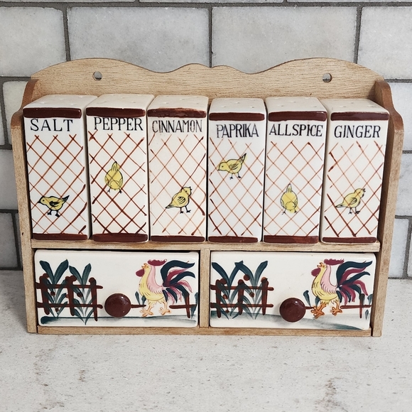 Vintage | Kitchen | Vintage Made In Japan Ceramic Rooster And Chick ...